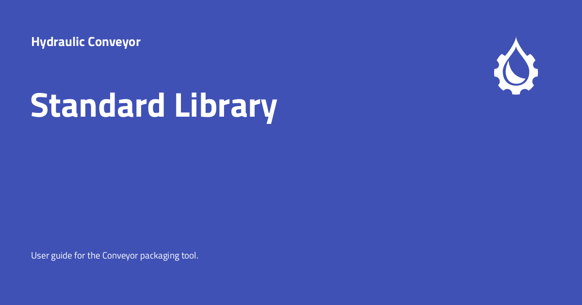 Standard Library - Hydraulic Conveyor