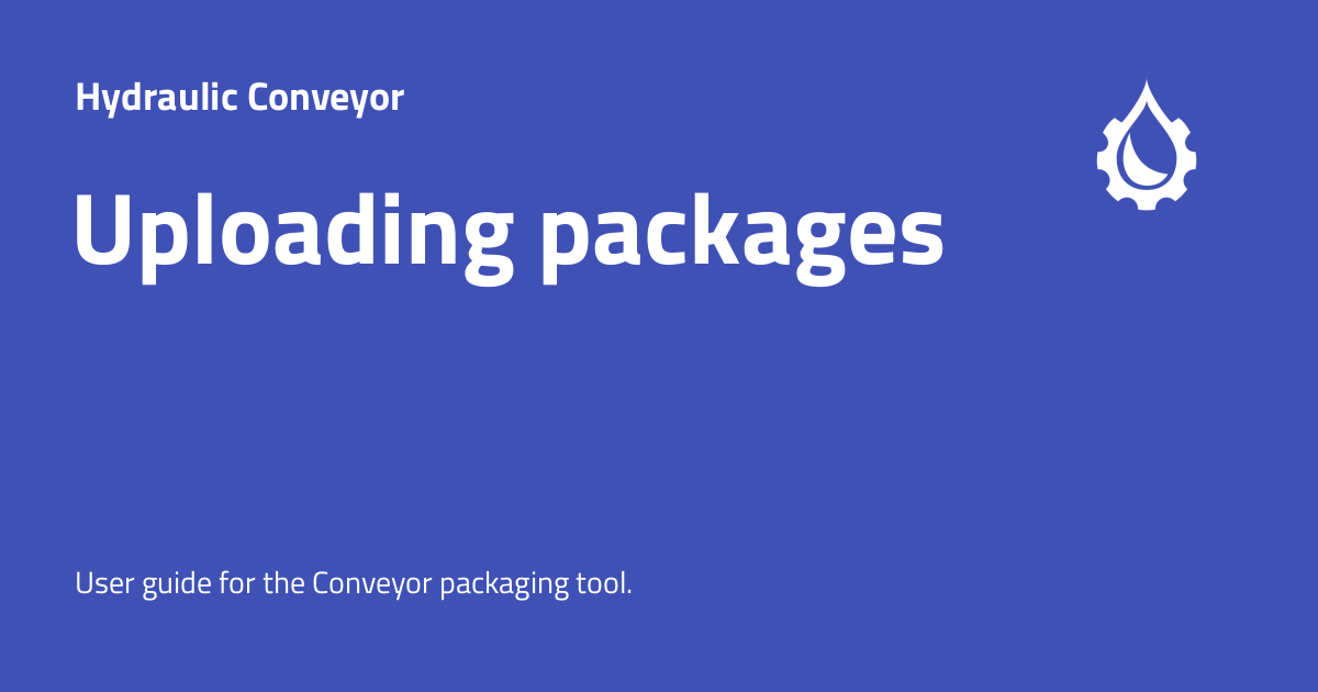Uploading packages - Hydraulic Conveyor