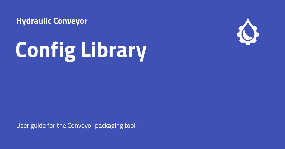 Config Library - Hydraulic Conveyor
