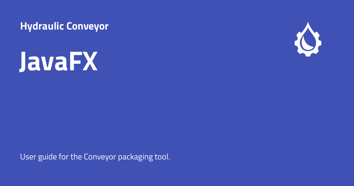 Javafx Hydraulic Conveyor