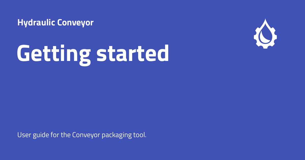 Getting Started Hydraulic Conveyor