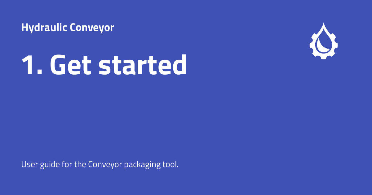 1 Get Started Hydraulic Conveyor