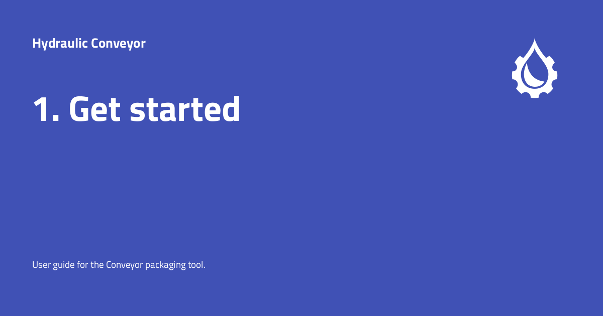 1 Get Started Hydraulic Conveyor